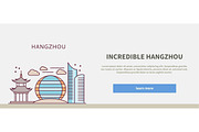 Chinese City of Incredible Hangzhou, a Work Illustration by robuart