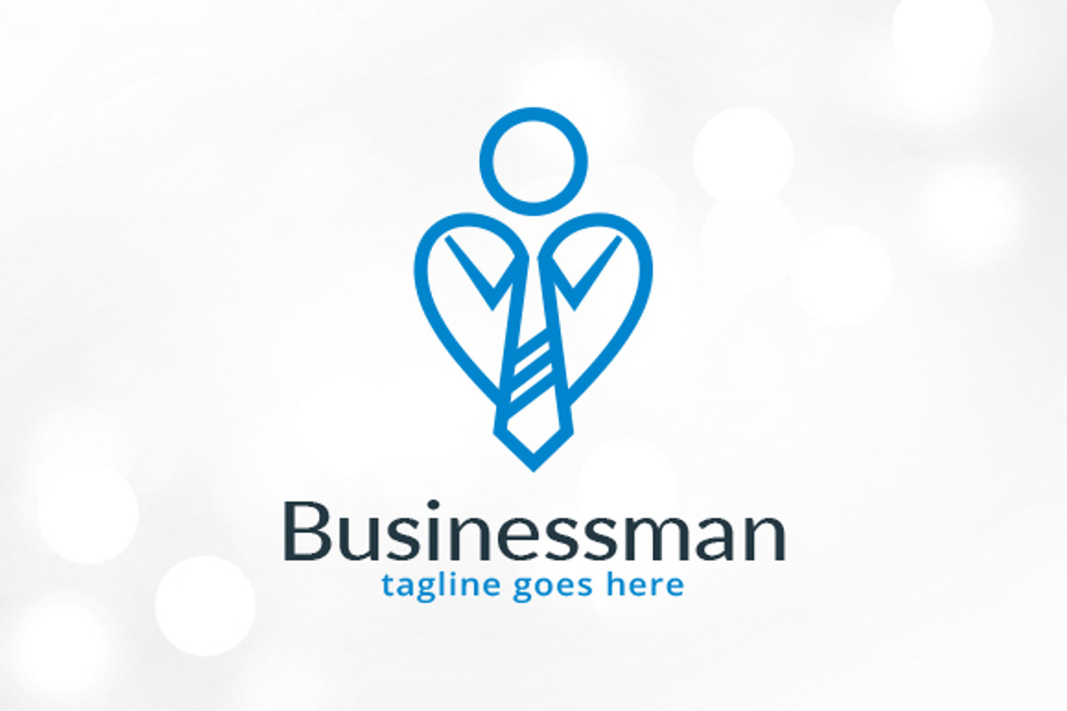 Businessman Logo Template, a Branding & Logo Template by gunaonedesign