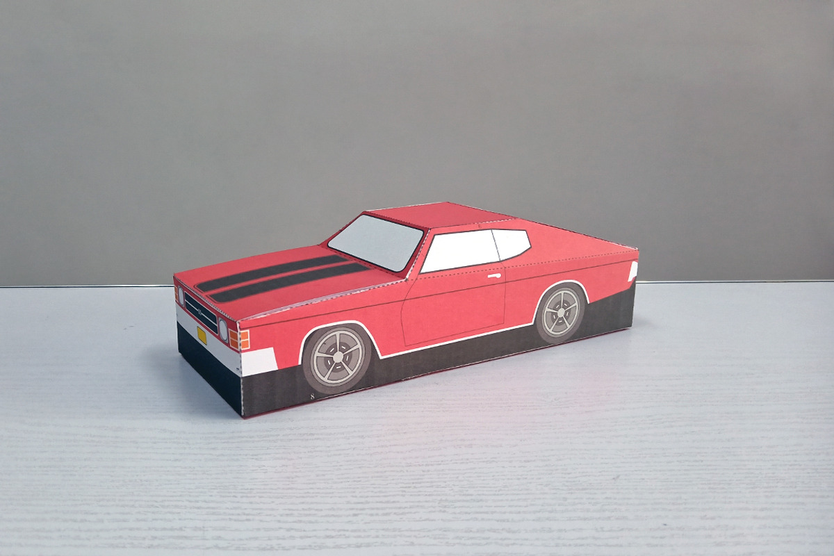 DIY Car favor box - 3d papercraft, a Templates & Theme by PAPER amaze