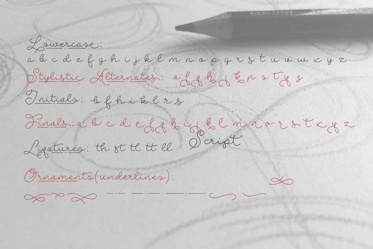 Abigail Script, a Script Font by Roland Huse Design