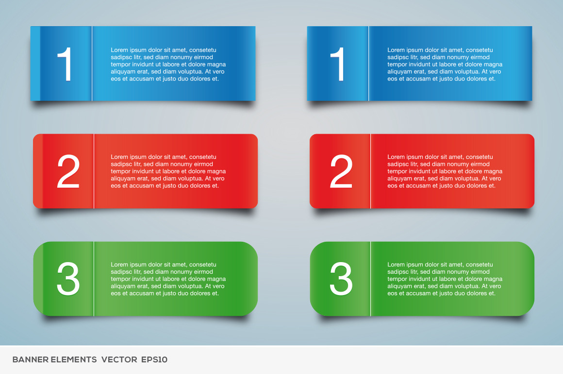 Banner Elements Vol.3, an Object Graphic by PixaSquare
