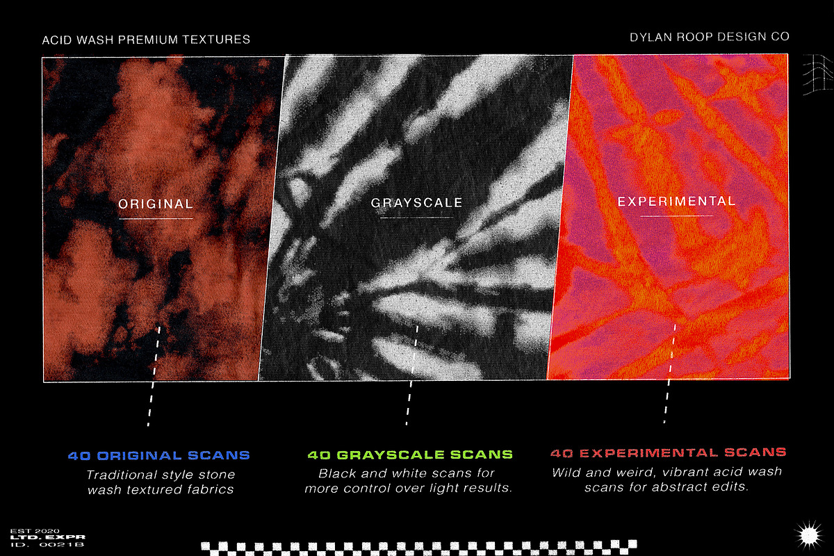Acid Wash Textures, a Texture Graphic by Dylan Roop Design Co.