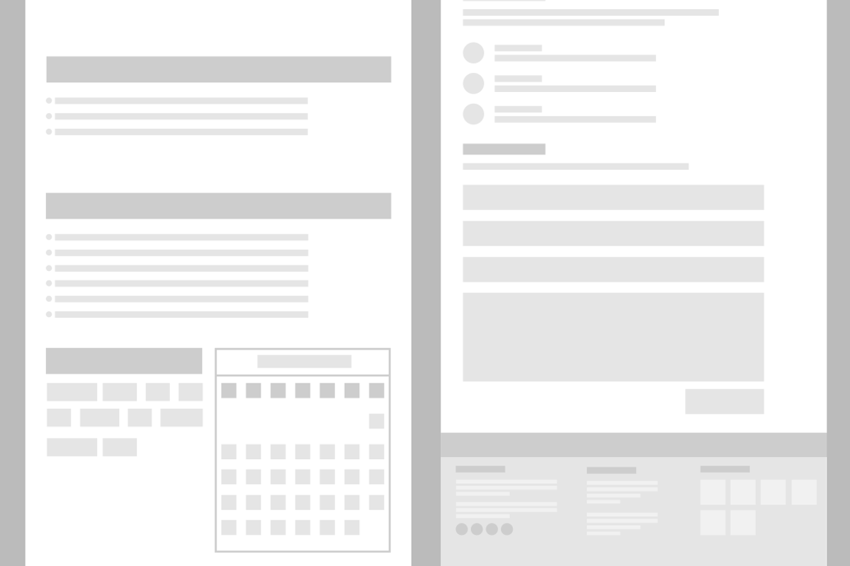 Tablet Wireframe Layout Mockup, an iPad Mockup by Creative VIP