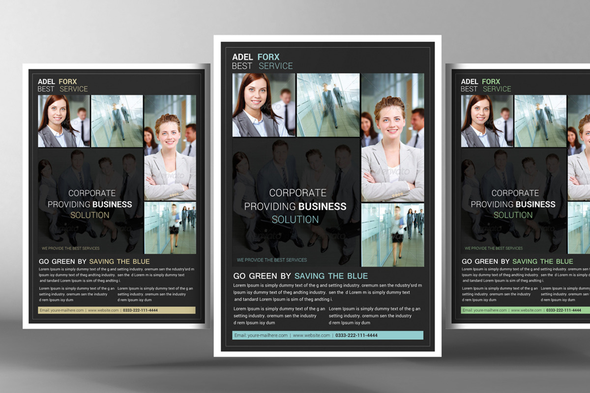 5 Employment Agency Flyers Bundle, a Flyer Template by graphicforest