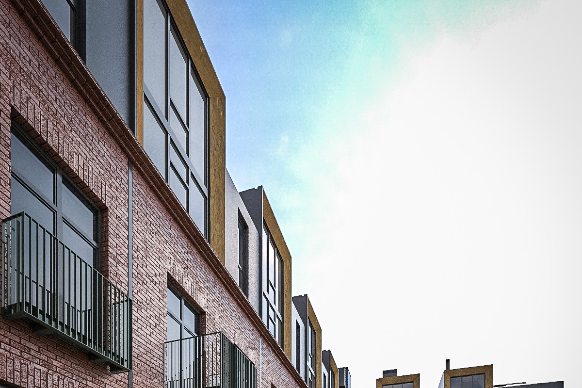 Loft Building Exterior, an Architecture 3D Model by 3DNUTS
