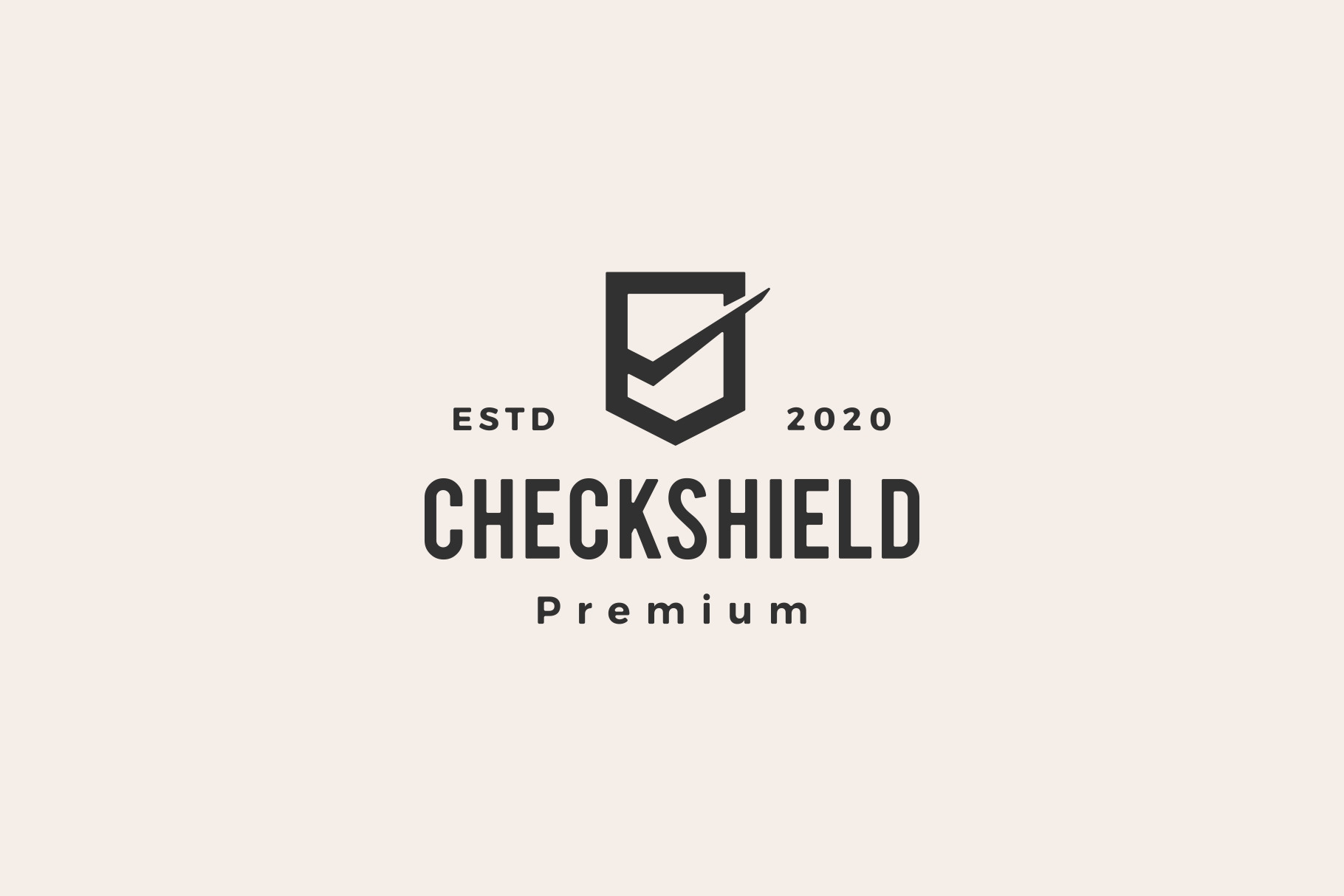 check shield hipster vintage logo | Branding & Logo Templates ...