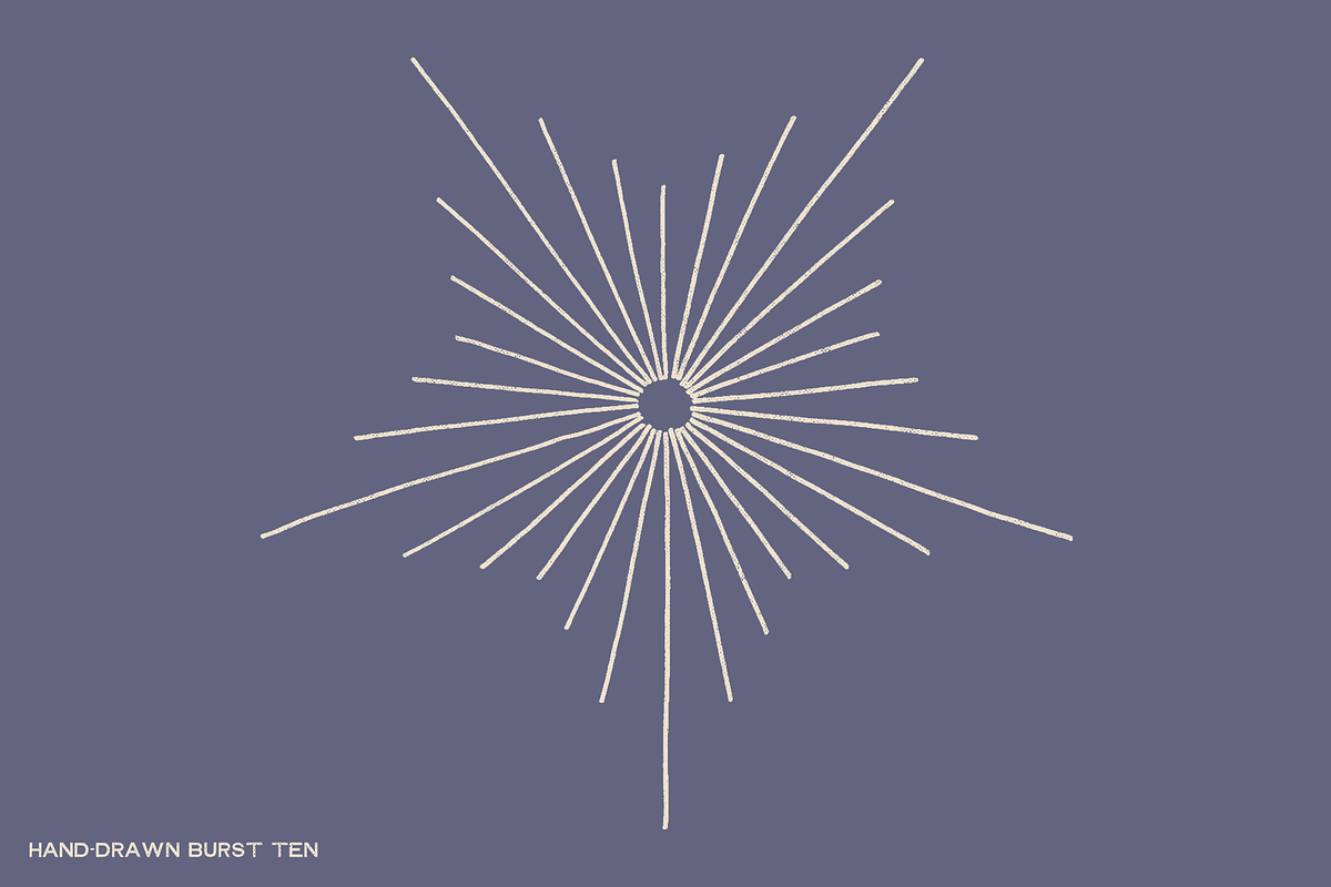 The Shop | 28 hand-drawn burst elements