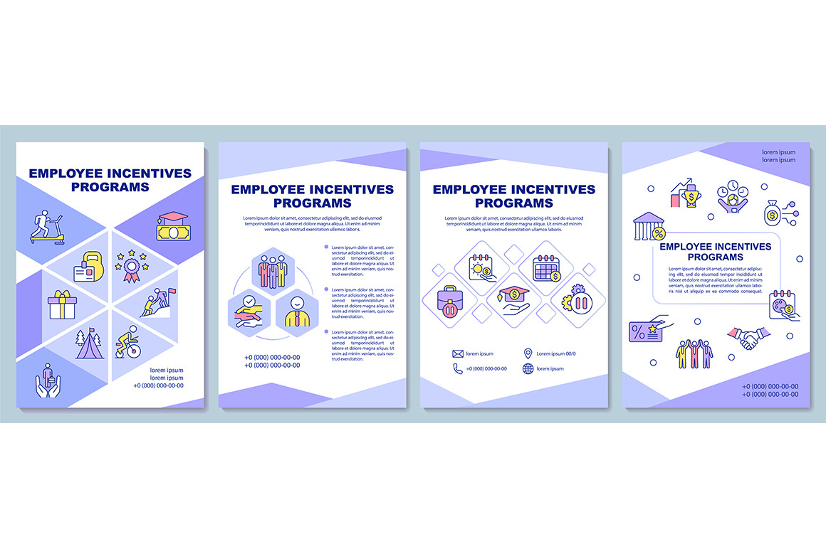 Employee incentives programs, a Brochure Template by IMG visuals icons
