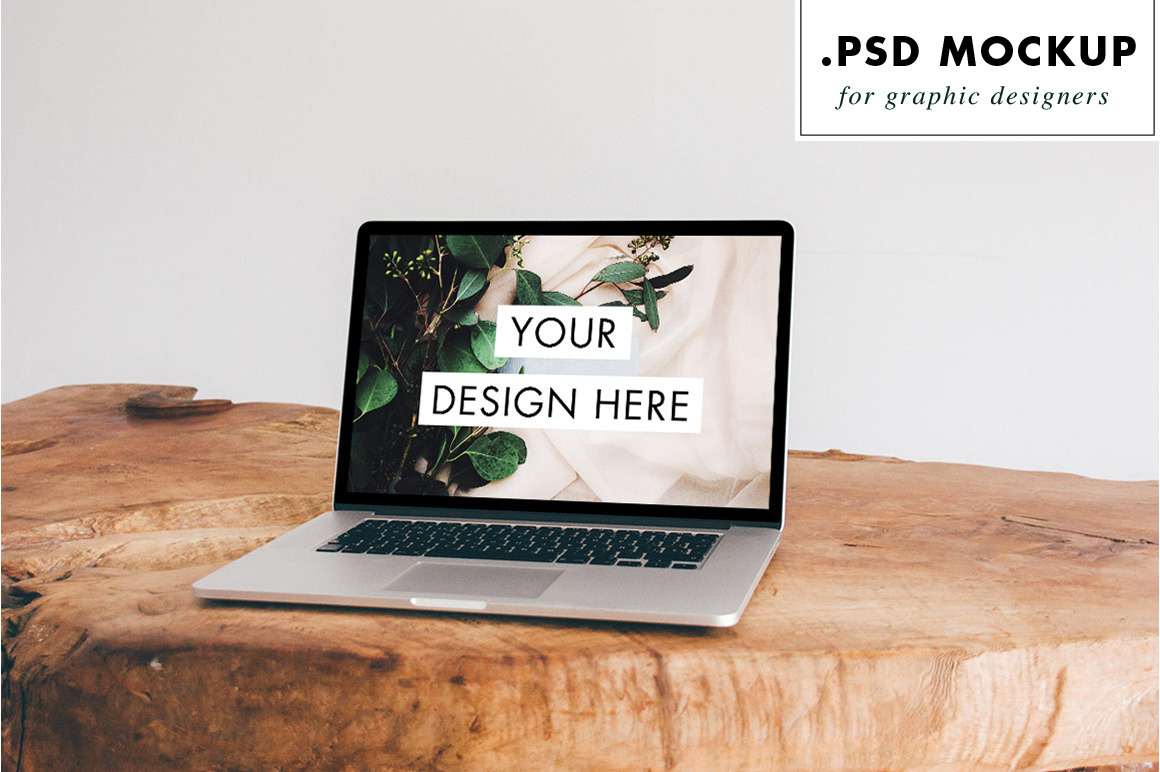 rustic wood mockup, a Mac Mockup by Travelling Mockups