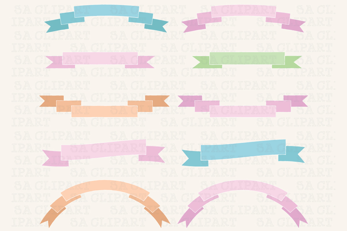 Digital Banner Clipart, an Illustration by SA ClipArt
