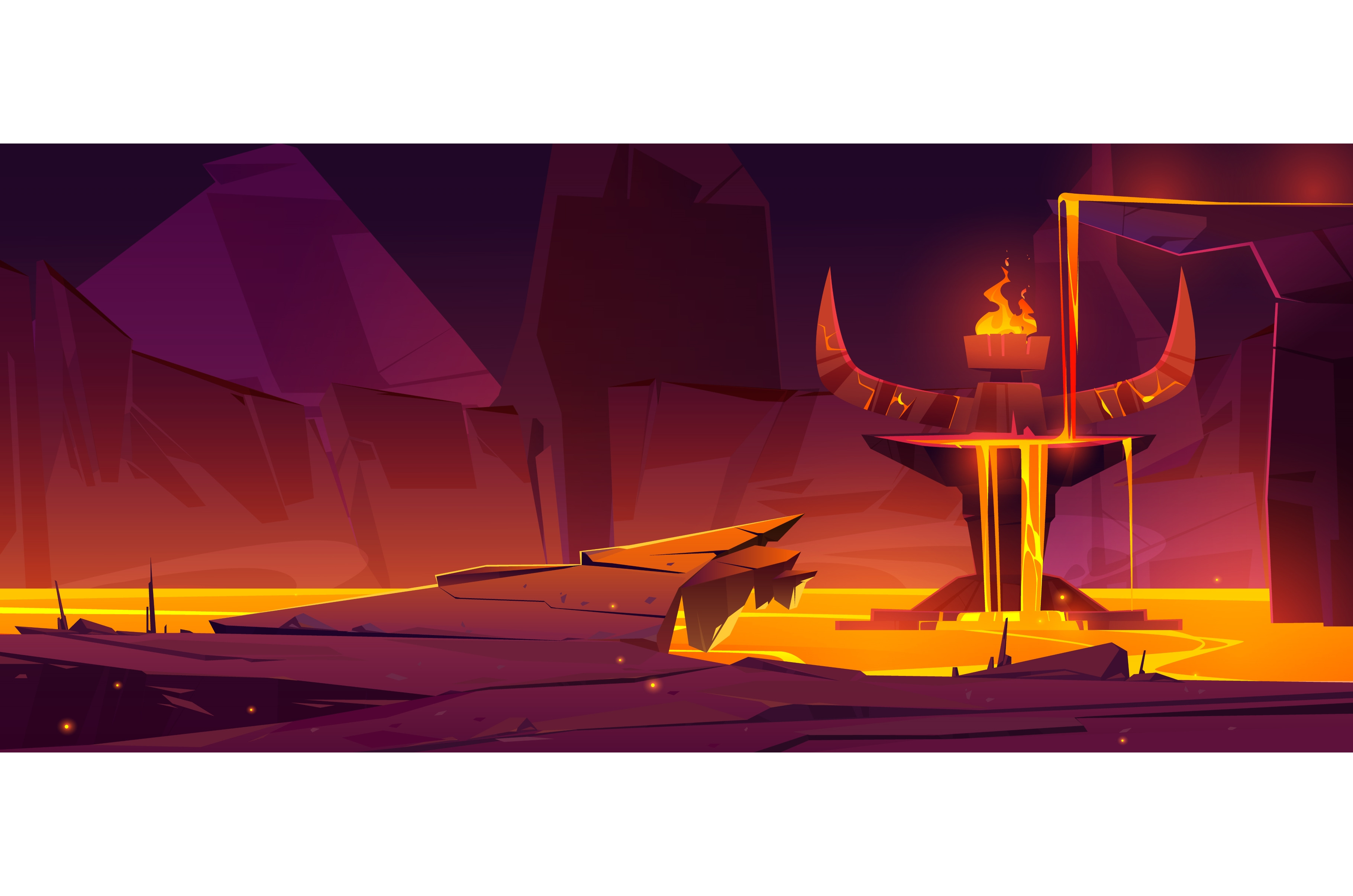 Hell underground world, infernal hot, a Texture Graphic by art PVP ...