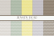 Spring Chevron Digital Papers, a Pattern Graphic by Jensen Road