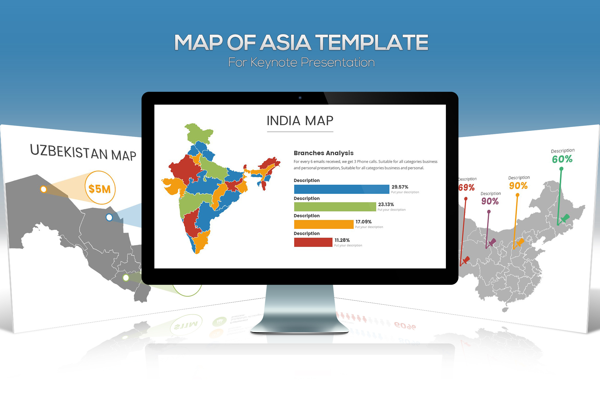 Asia Maps for Keynote Presentation, a Presentation Template by SlideFactory