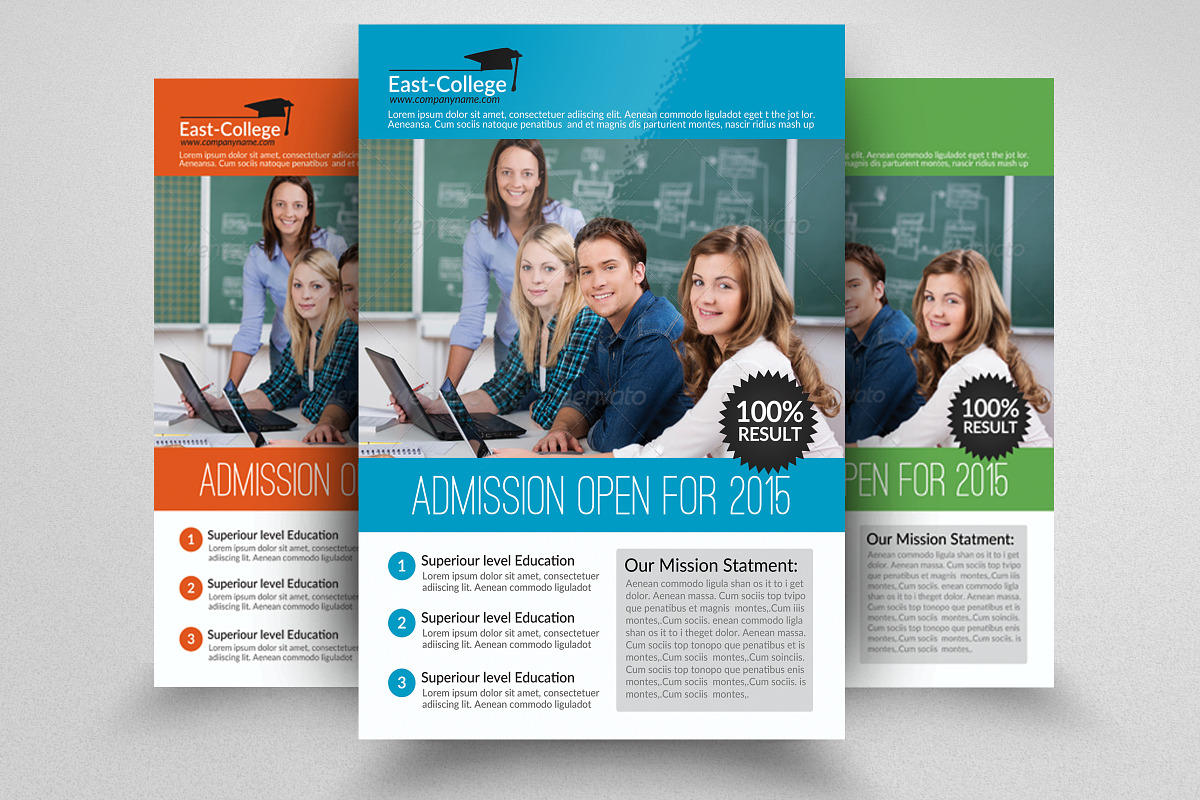 6 College Education Flyer Bundle, a Flyer Template by Psd Templates