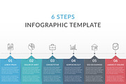 Process Infographics - 6 Steps, a Graphic by PixMarket