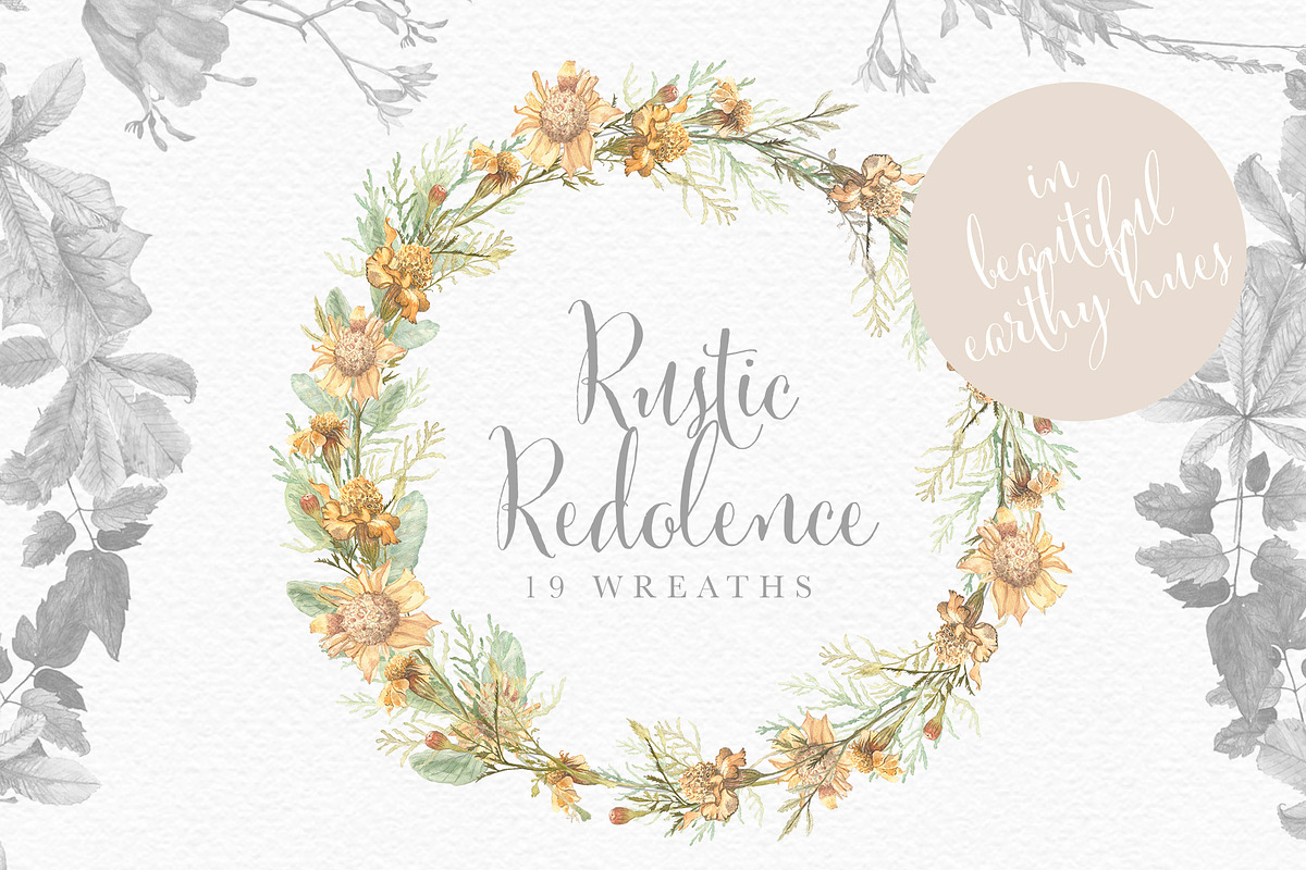 Rustic Redolence - Graphic Set, an Object Graphic by studioequinox