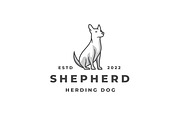 Shepherd Dog Logo Design, a Branding & Logo Template by Weasley99Store