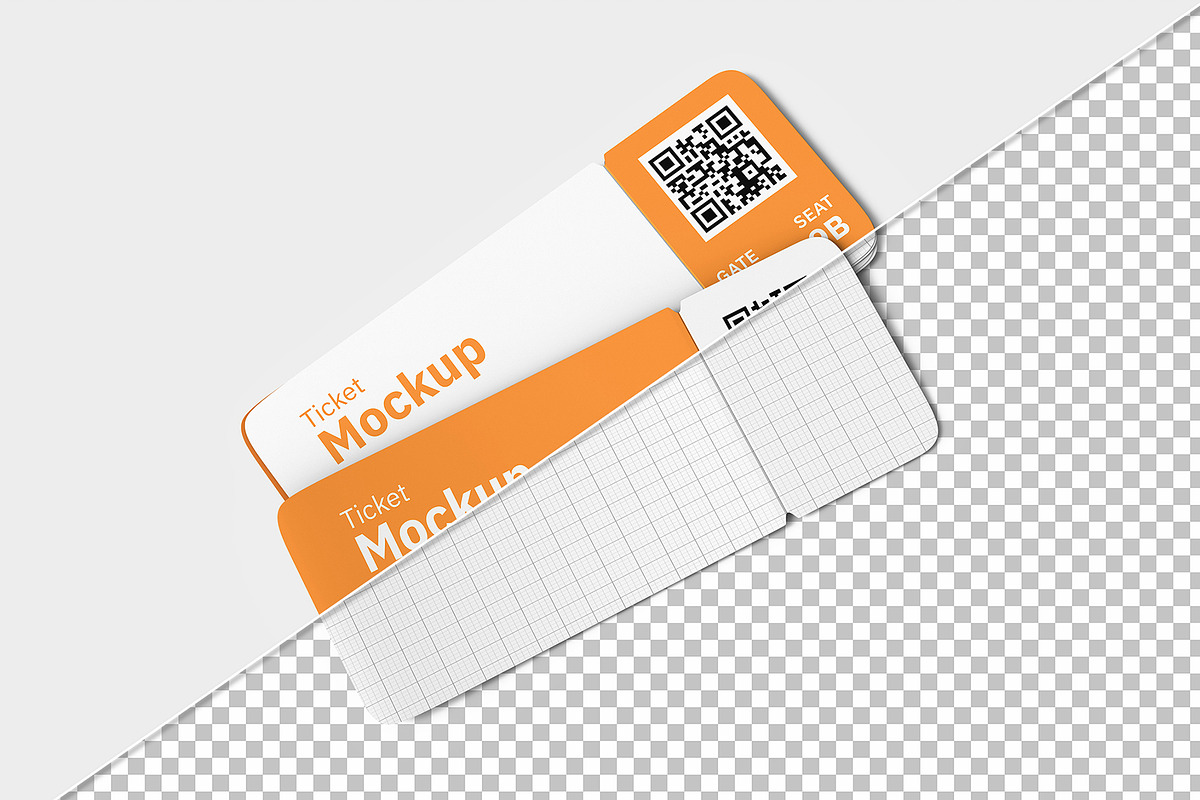 Event Entry Pass Ticket Mockup