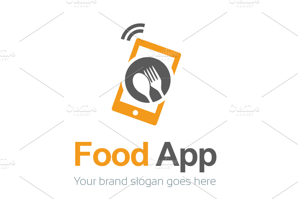 Food App Logo Template, a Branding & Logo Template by Tasmim Premiem Design