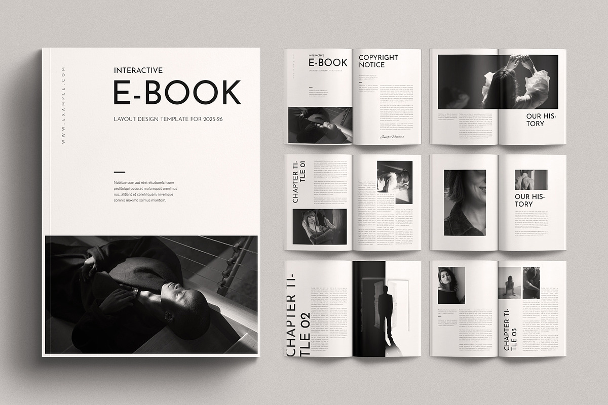 Interactive eBook Template Design, a Magazine Template by TemplatesForest