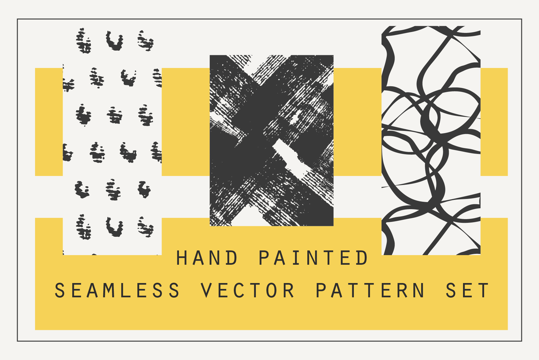 Hand Painted Vector Pattern Set | Graphic Patterns ~ Creative Market