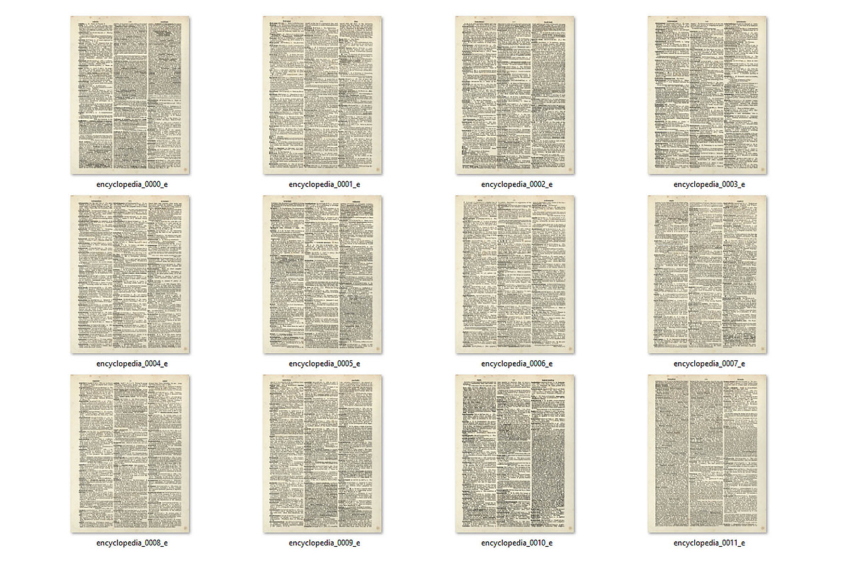 Vintage Encyclopedia Pages, a Texture Graphic by Digital Curio
