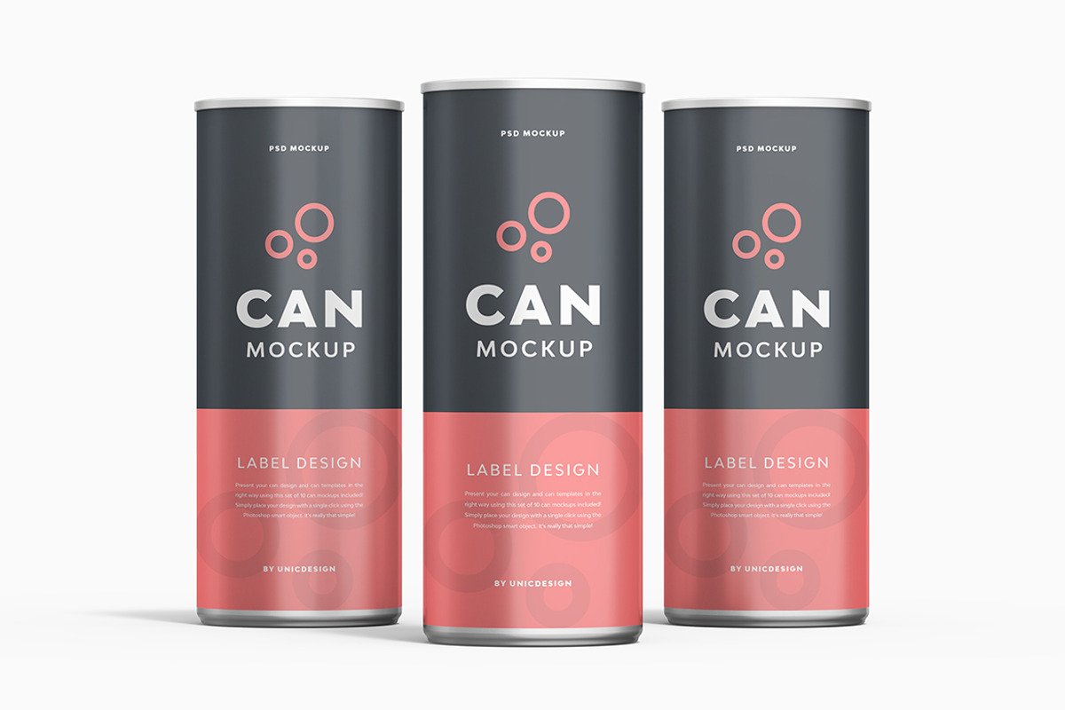 Can Mockup, a Mockup by UnicDesign