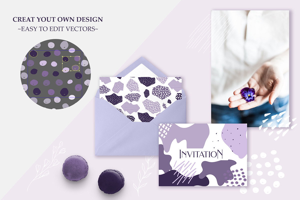 Viola Collections Patterns&Shapes, a Decorative Illustration by Teresa ...