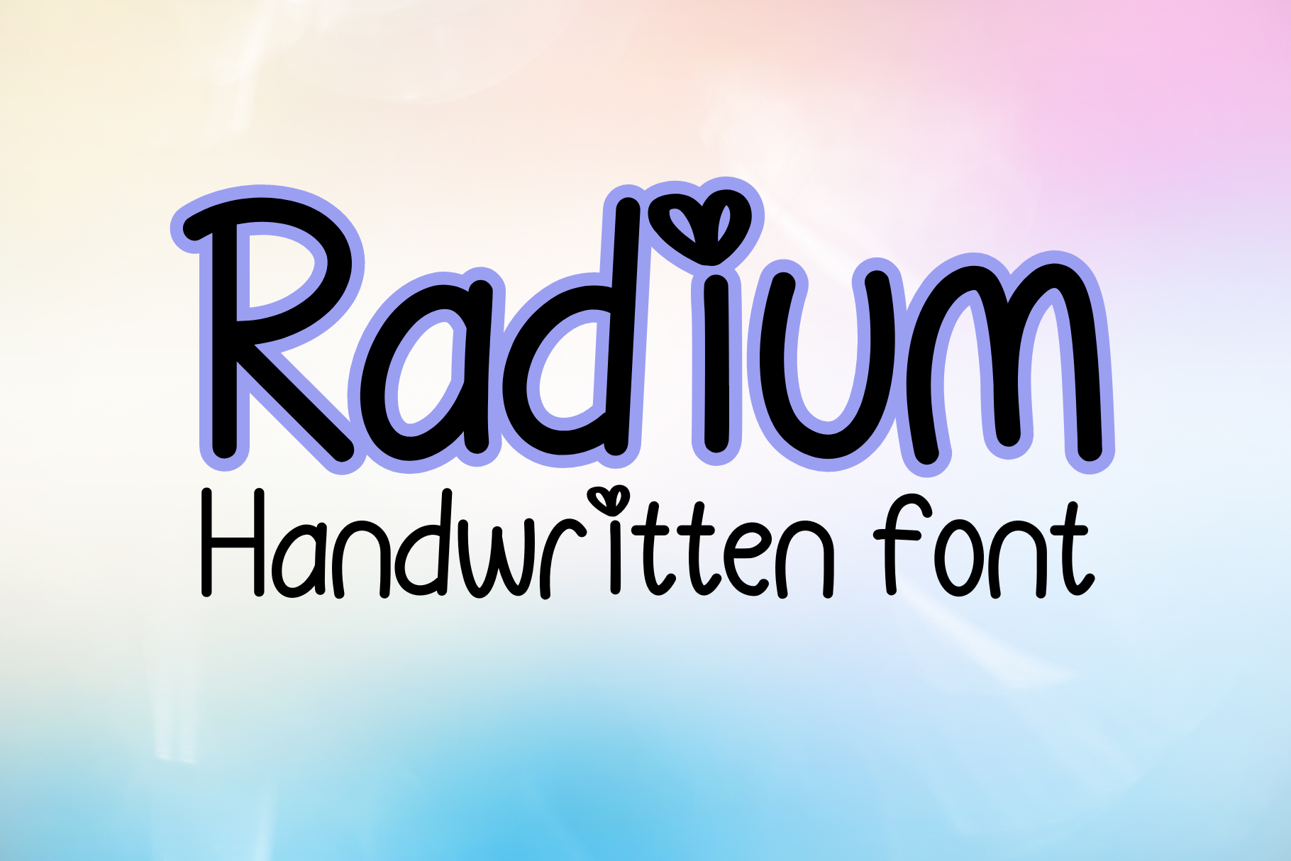 Radium| Handwritten font, a Handwritten Font by Sirinart