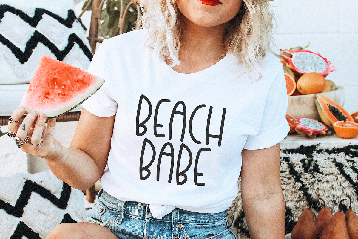 Beach Bikini | Fun Handwritten Font, a Font by KA Designs