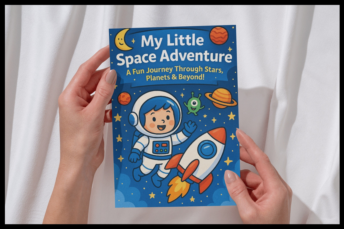 My Little Space Adventure for Kids, a Stationery Template by Designmela01