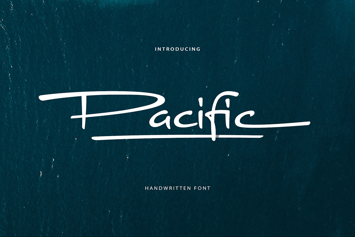Pacific Handwritten Font, a Script Font by sunnytudu