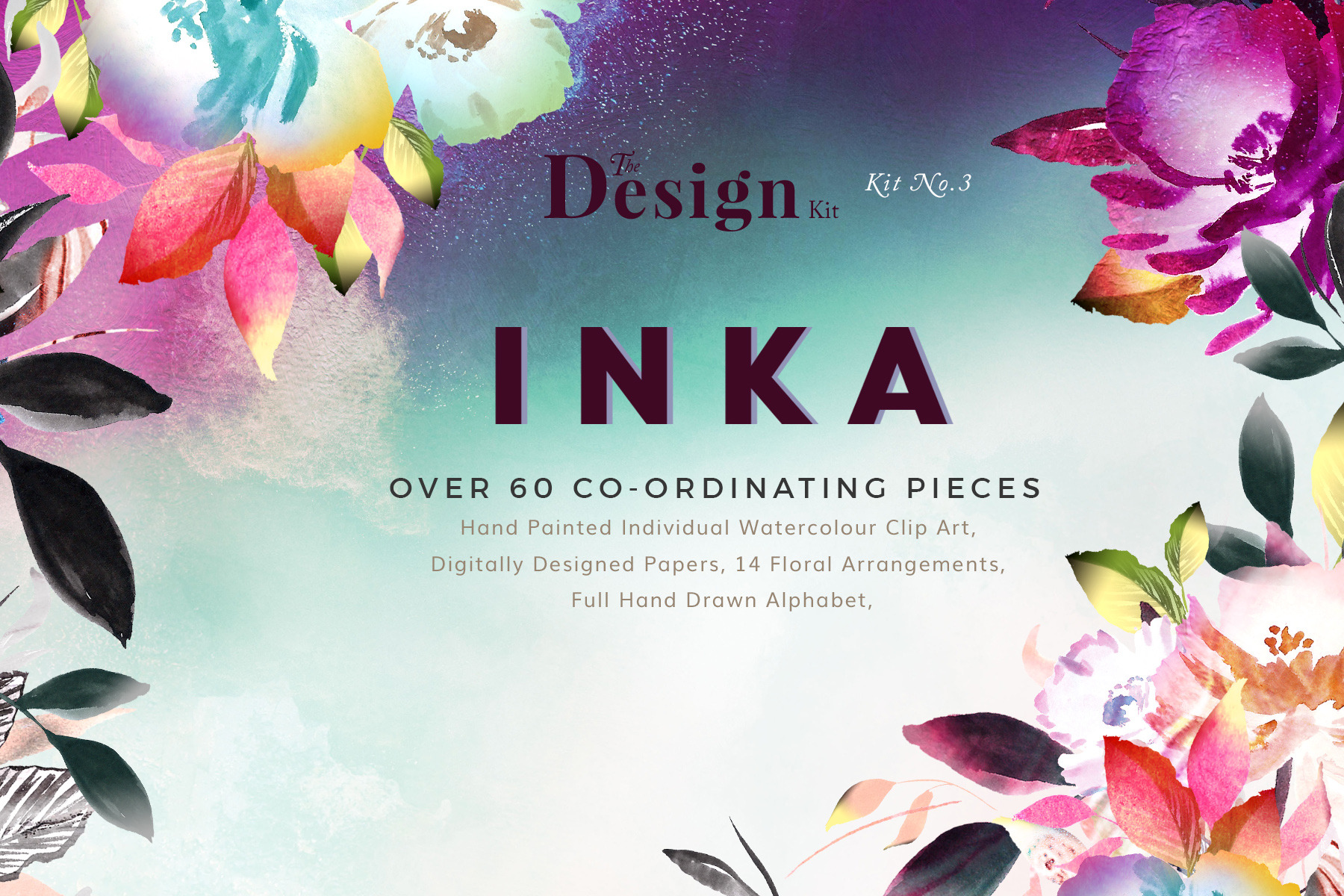 The Design Kit - Inka, a Texture Illustration by Create The Cut