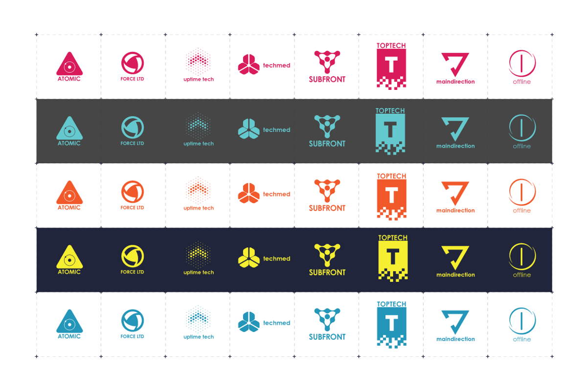 40 tech logos, a Branding & Logo Template by airunreal