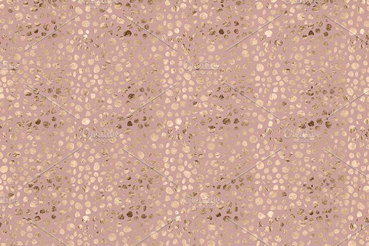 Rustic Rose Gold Textures & Patterns, a Pattern Graphic by Blixa 6 Studios
