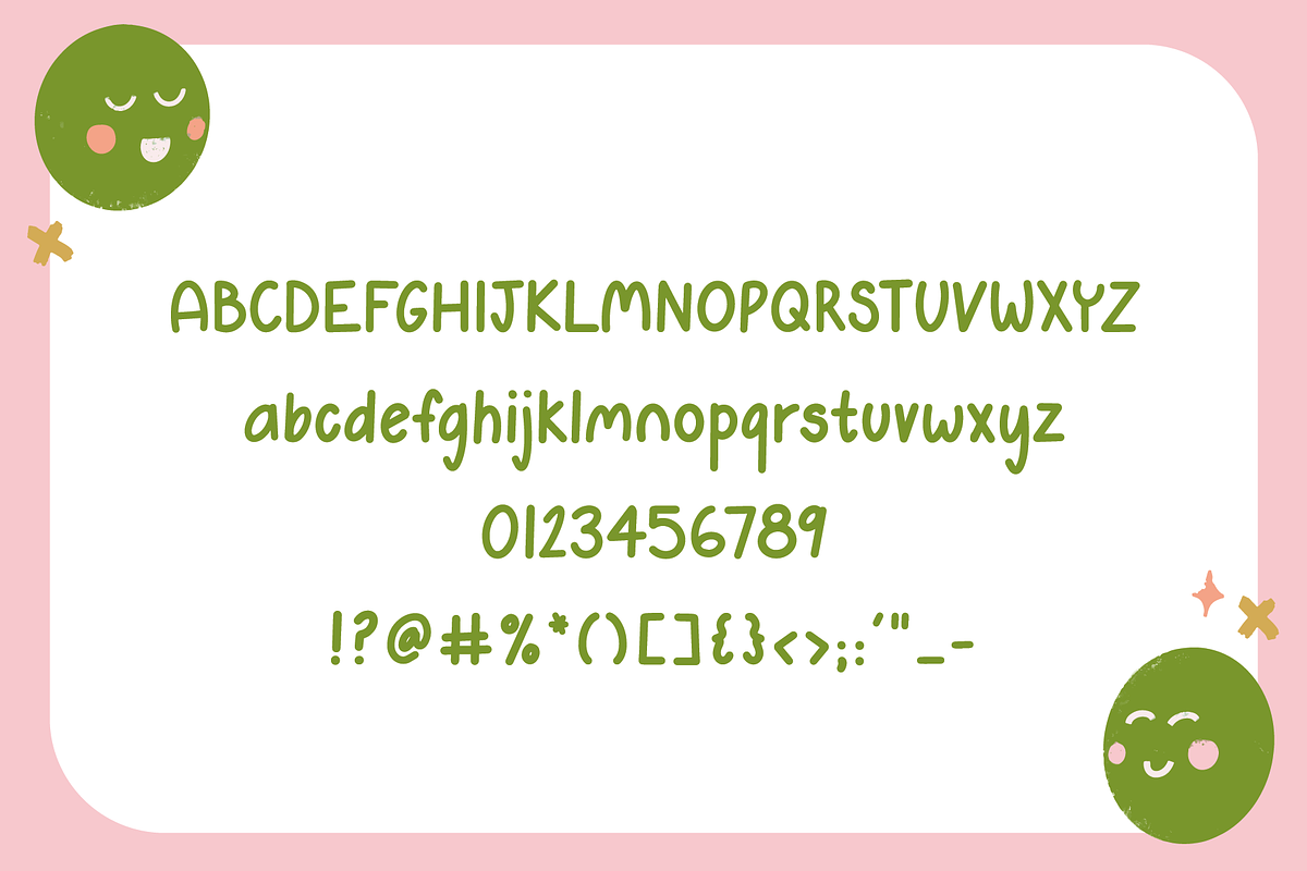 Two Peas Handwritten Playful Font, a Sans Serif Font by Forth and Wild