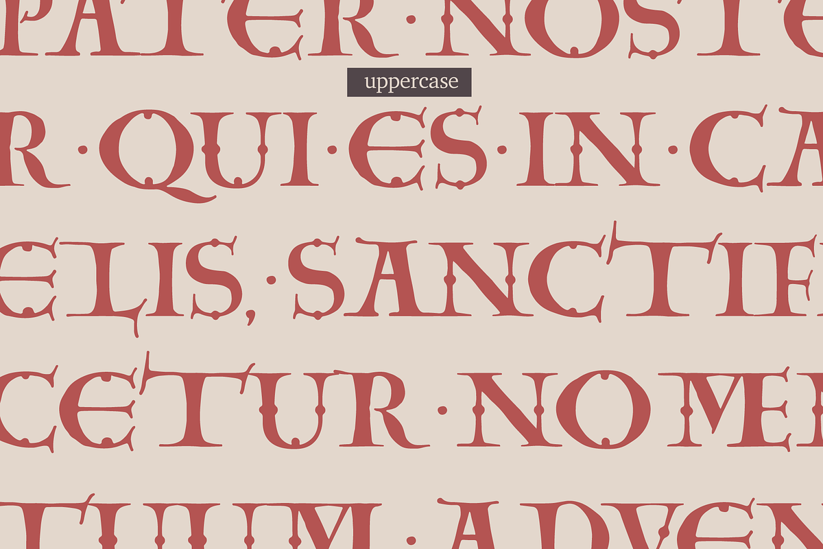 Carolingian Majuscule medieval font | caroline minuscule font ...