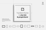 Frame Generator Mockup Set, a Print Template by Creatsy