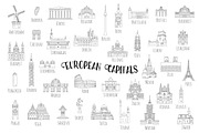 Map of Europe - hand drawn map set, an Illustration by Franzi draws ...