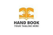 Hand Book Logo Template, a Branding & Logo Template by Logo20