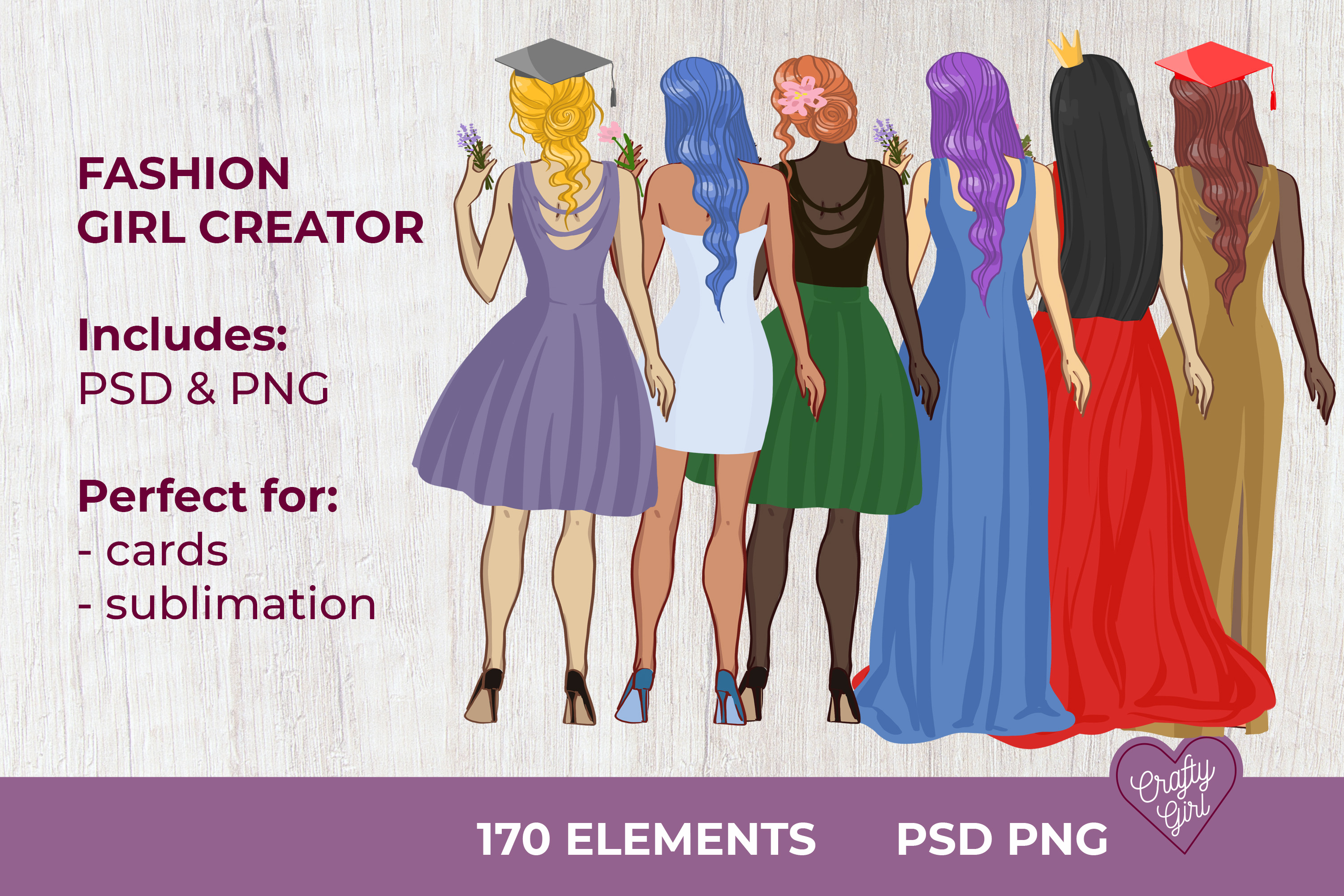 Fashion Girl Character Creator, an Education Illustration by Regina ...