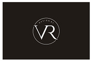 luxury initials monogram V & R logo, a Branding & Logo Template by Enola99d