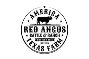 Western Angus Cow Cattle Ranch Logo, a Branding & Logo Template by ...