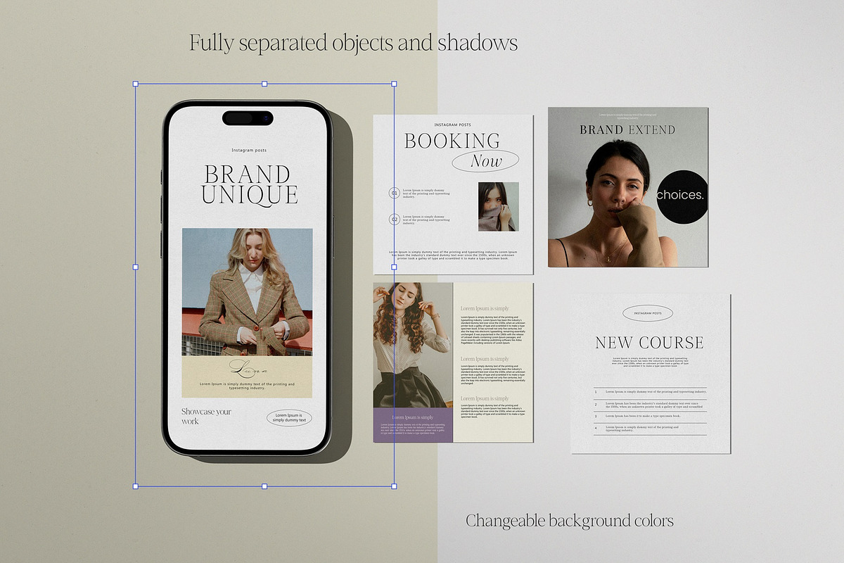 Instagram Post Mockups | Creative Market