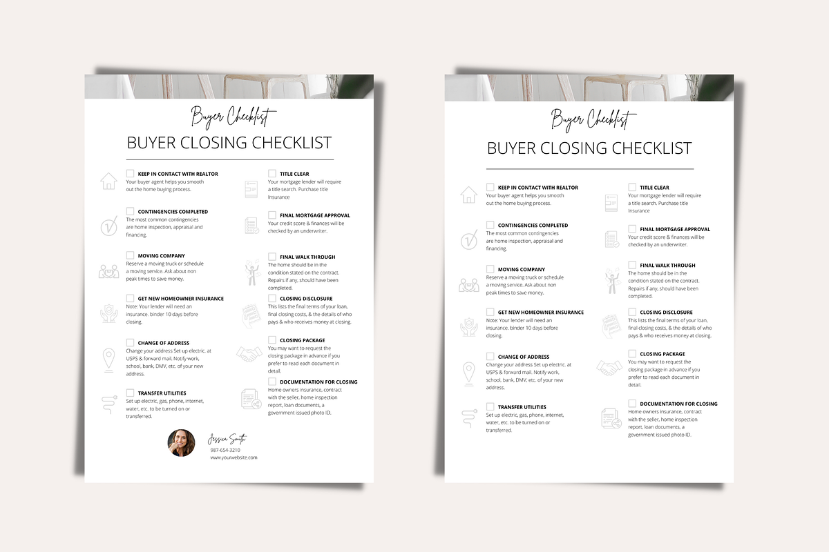 Buyer Closing Checklist Template