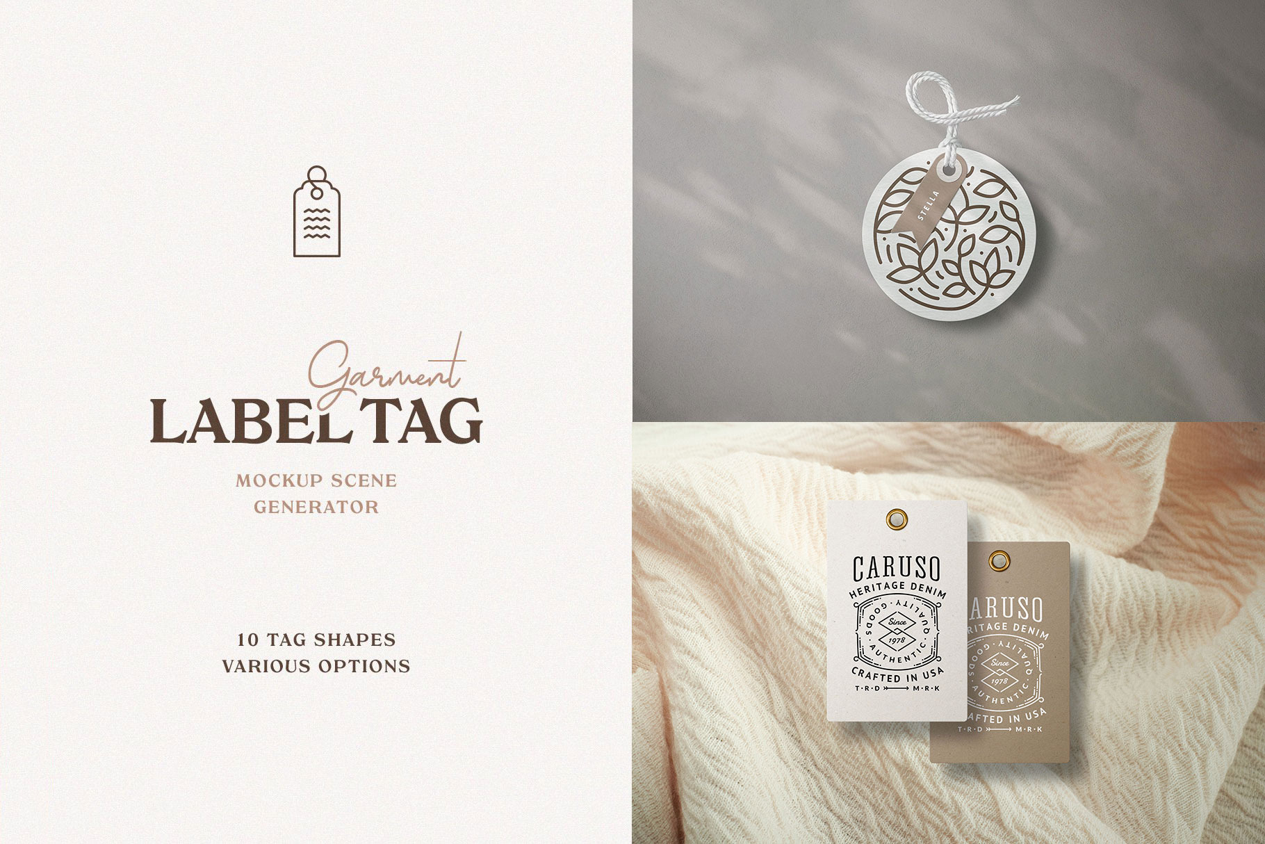 Clothing Tag Mockup | Garment Labels