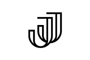 Monogram Letter JJ, a Branding & Logo Template by Buqancreative