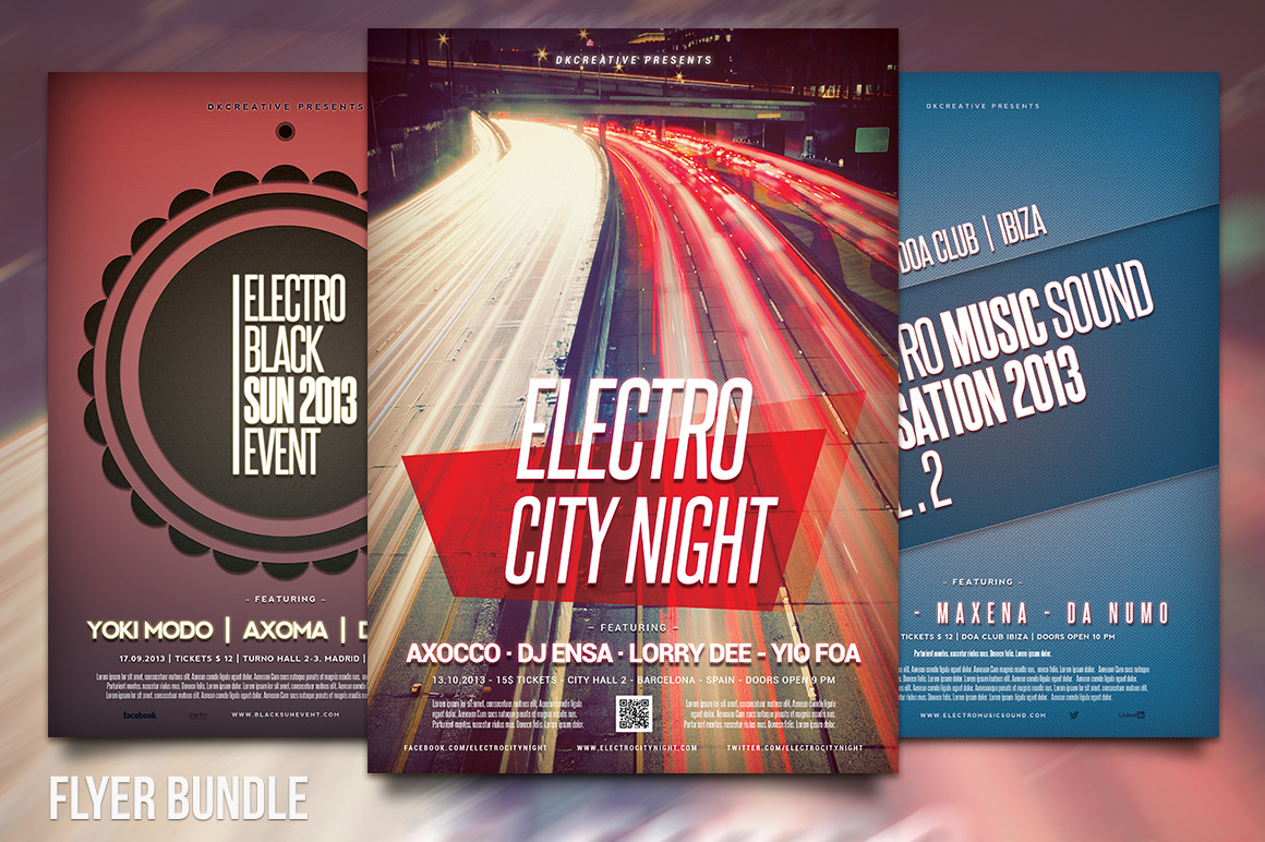 -40% Flyer Bundle -3 different Flyer, a Flyer Template by PixaSquare