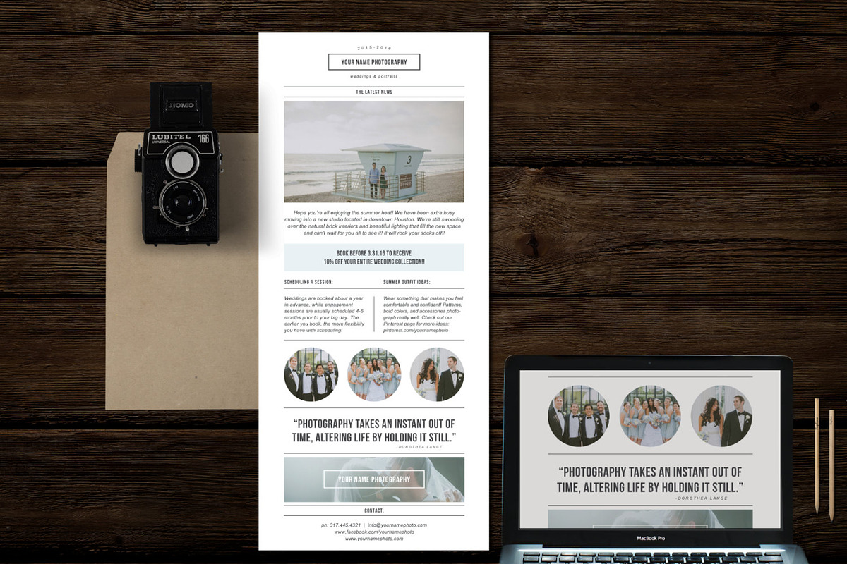 Magazine Style Newsletter, an Email Template by roselindoco