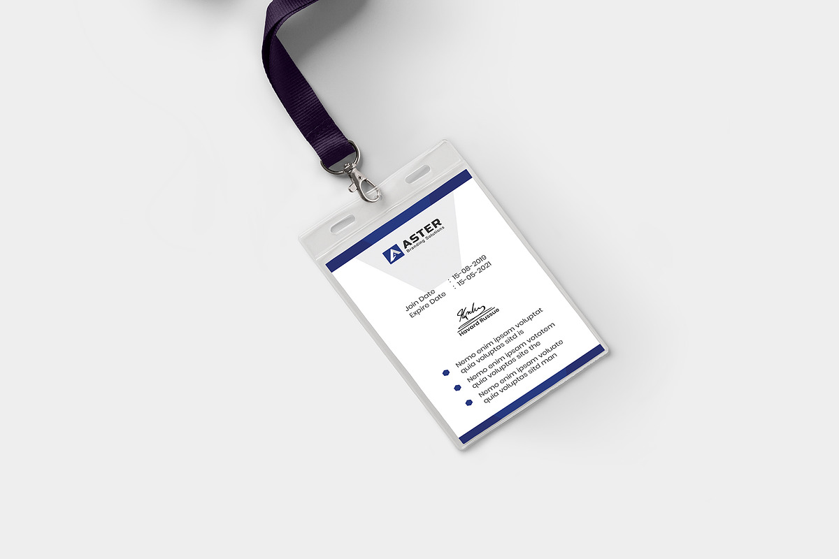 ID Card, a Card Template by UI_Expert